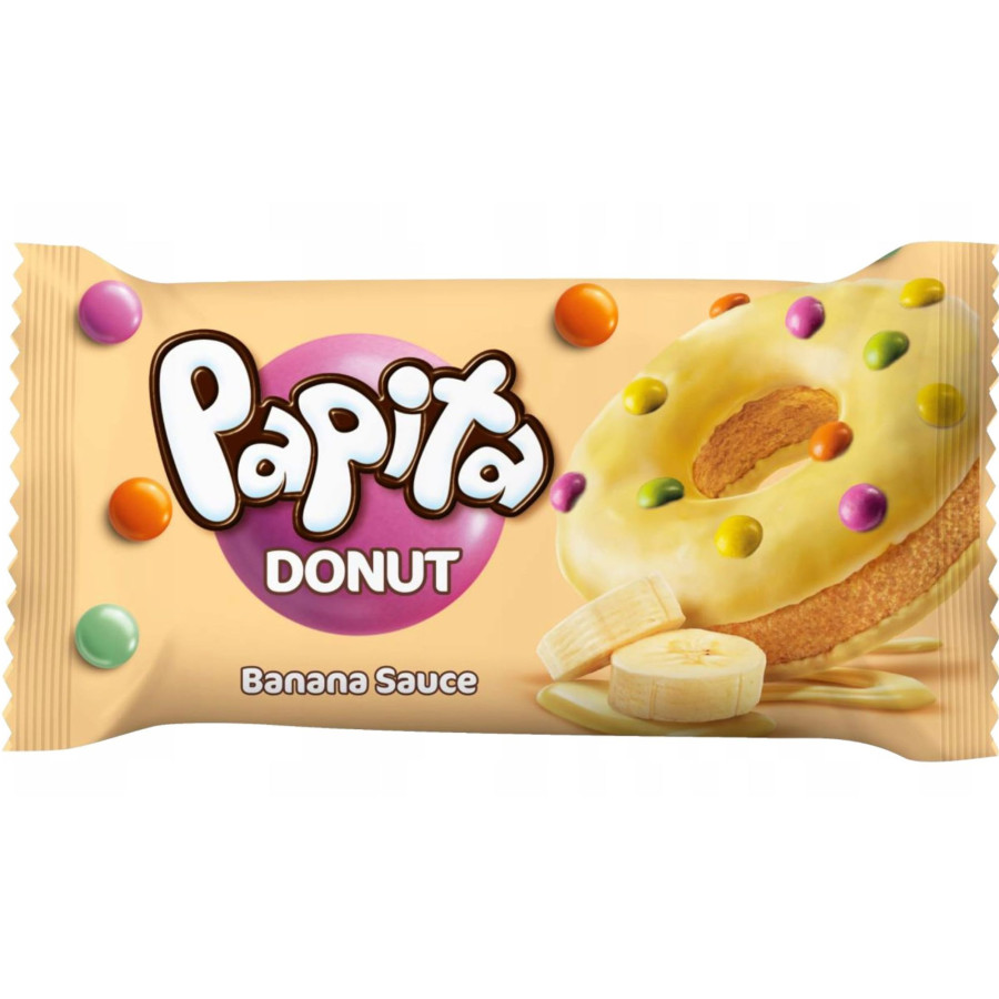 Papita donut 40g - Banana (24) | Eshop Tham & Ha Plus