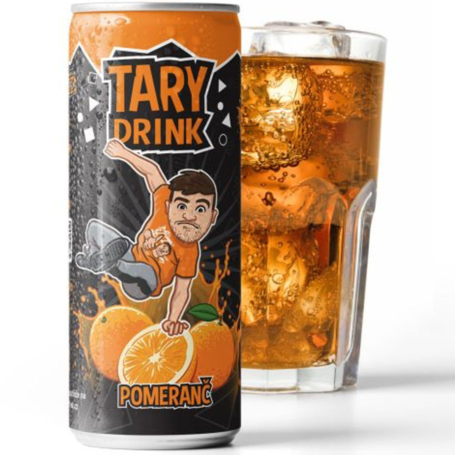 TARY DRINK 0,25L plech - Pomeranč (24) | Eshop Tham & Ha Plus