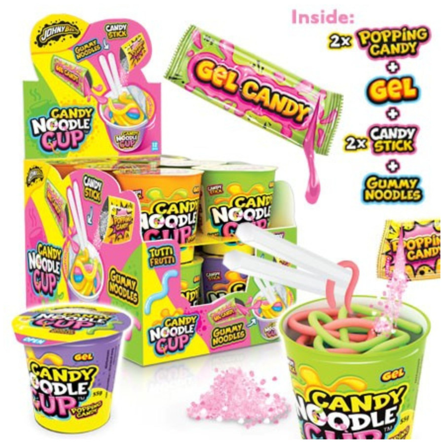 JohnyBee Candy noodle cup 55g (12) | Eshop Tham & Ha Plus
