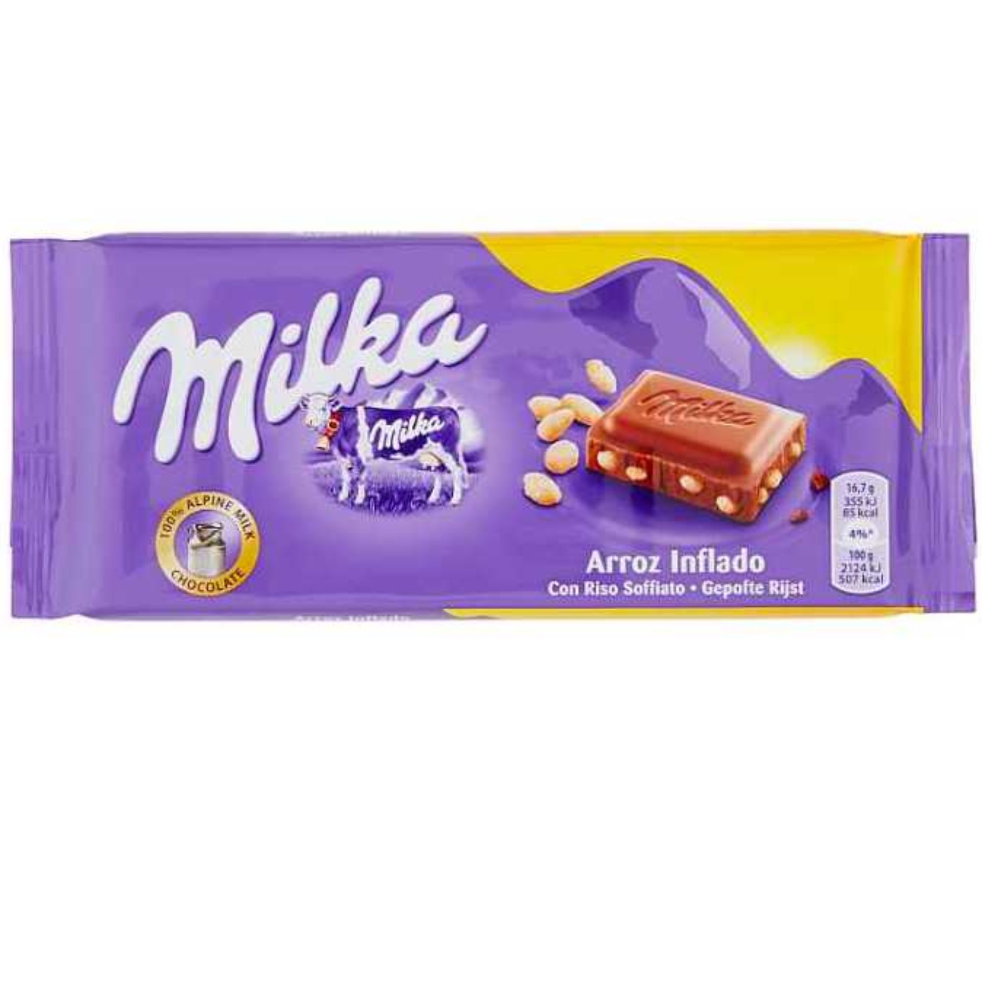 Milka 100g čokoláda Riso soffiato - Crispy rice (20) | Eshop Tham & Ha Plus