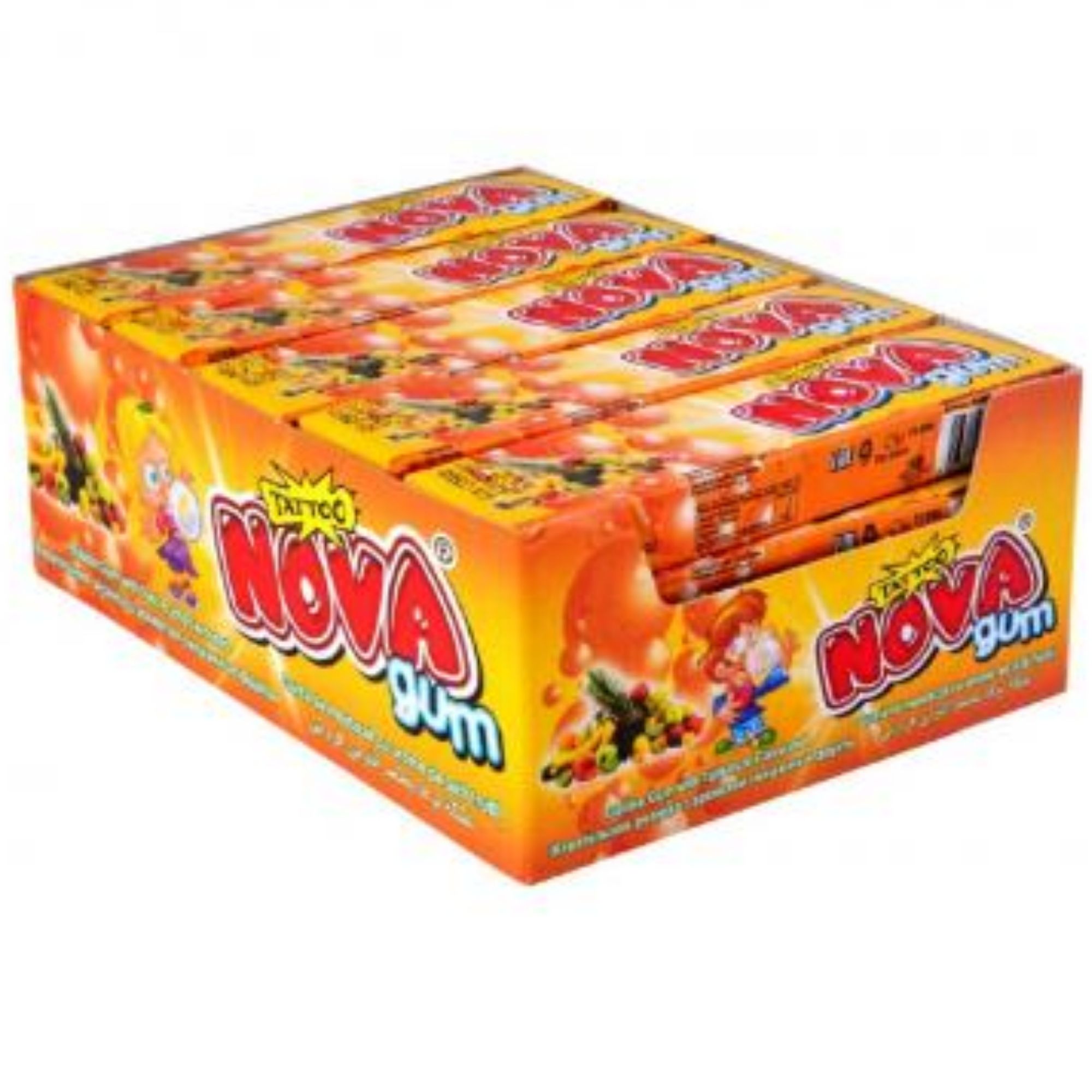 Nova bubble gum 18g Tutti frutti (20) | Eshop Tham & Ha Plus