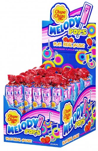 Chupa Chups Melody Pop 15g Strawberry lízátko (48) | Eshop Tham & Ha Plus