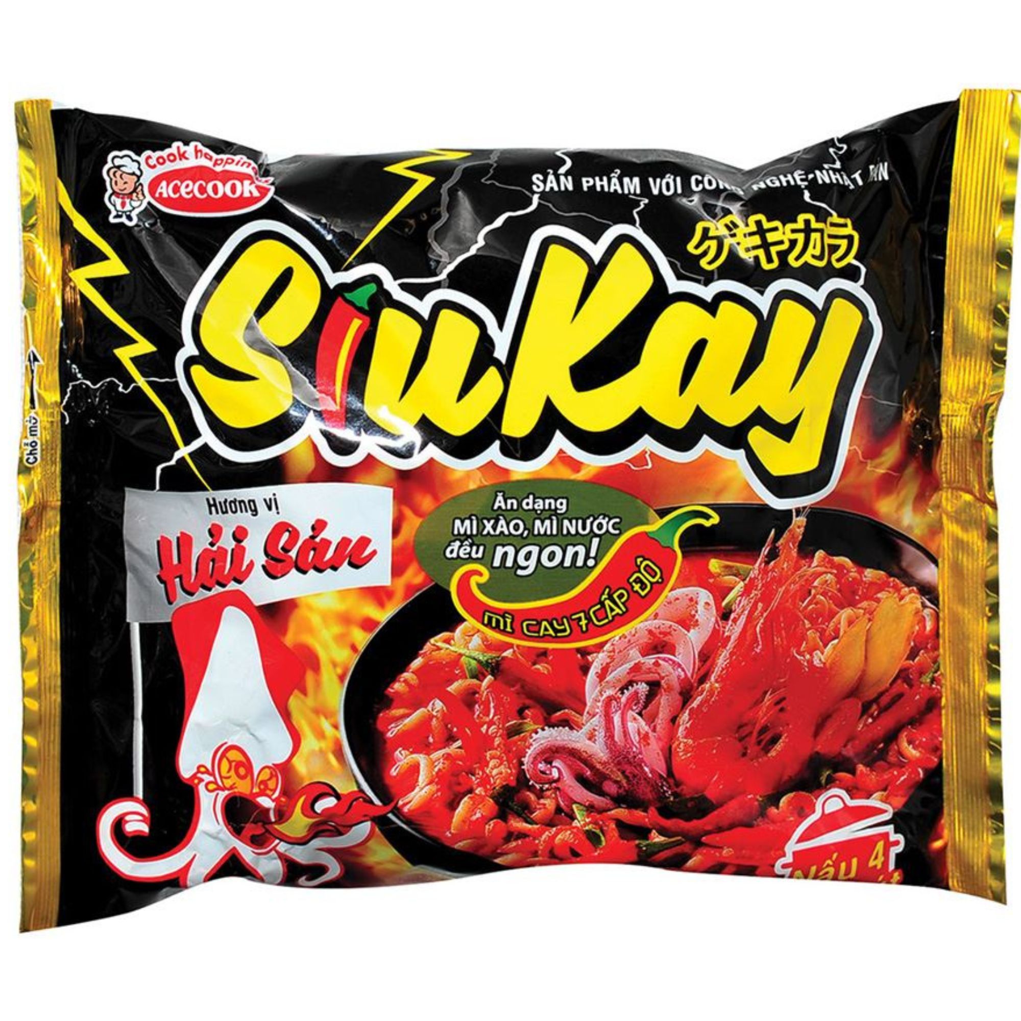 Siu Kay (Acecook) instantní nudle 127g Spicy Seafood (24) Trvan.26/06 ...