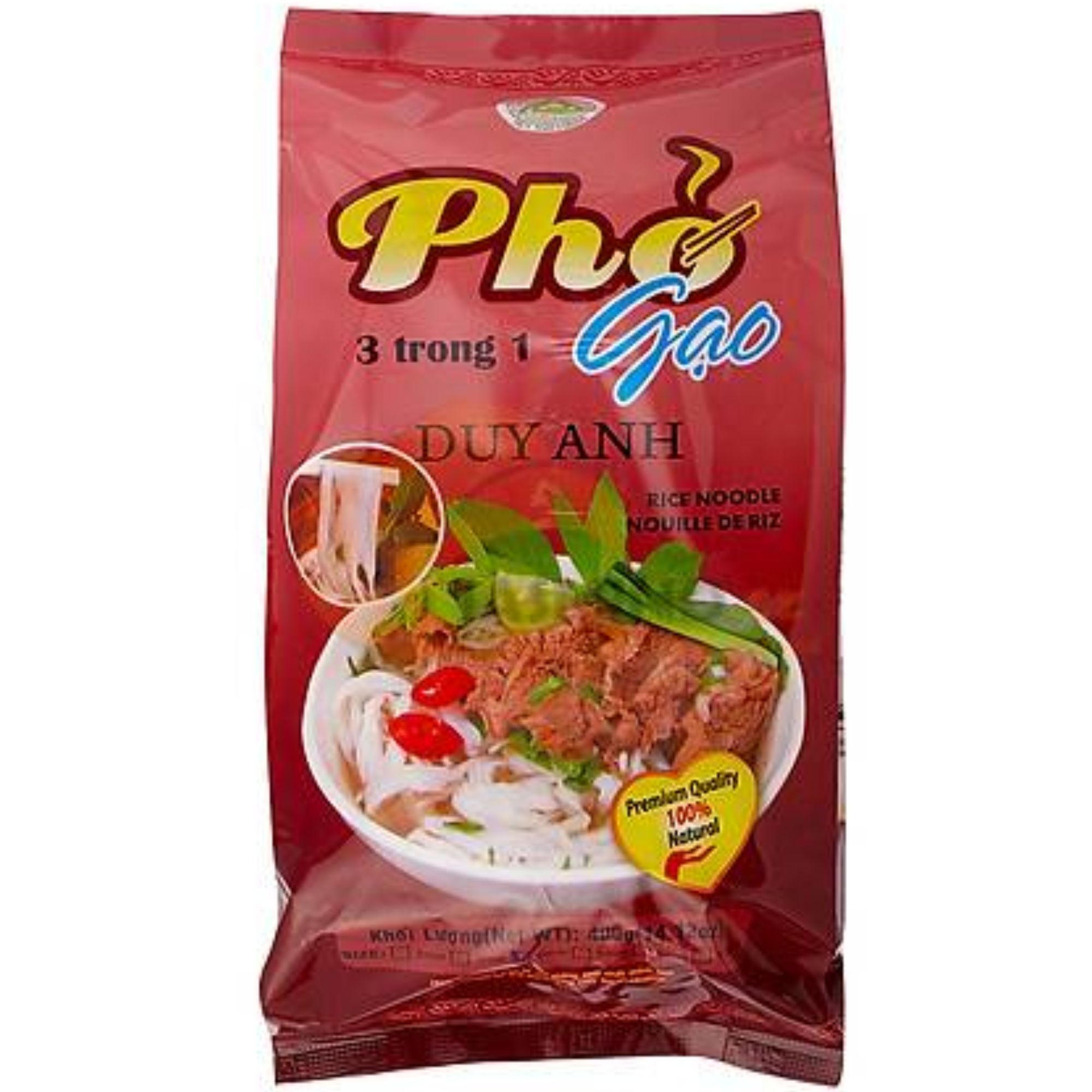DUY ANH Rýžové nudle široké 400g 3in1 (PHO GAO) | Eshop Tham & Ha Plus