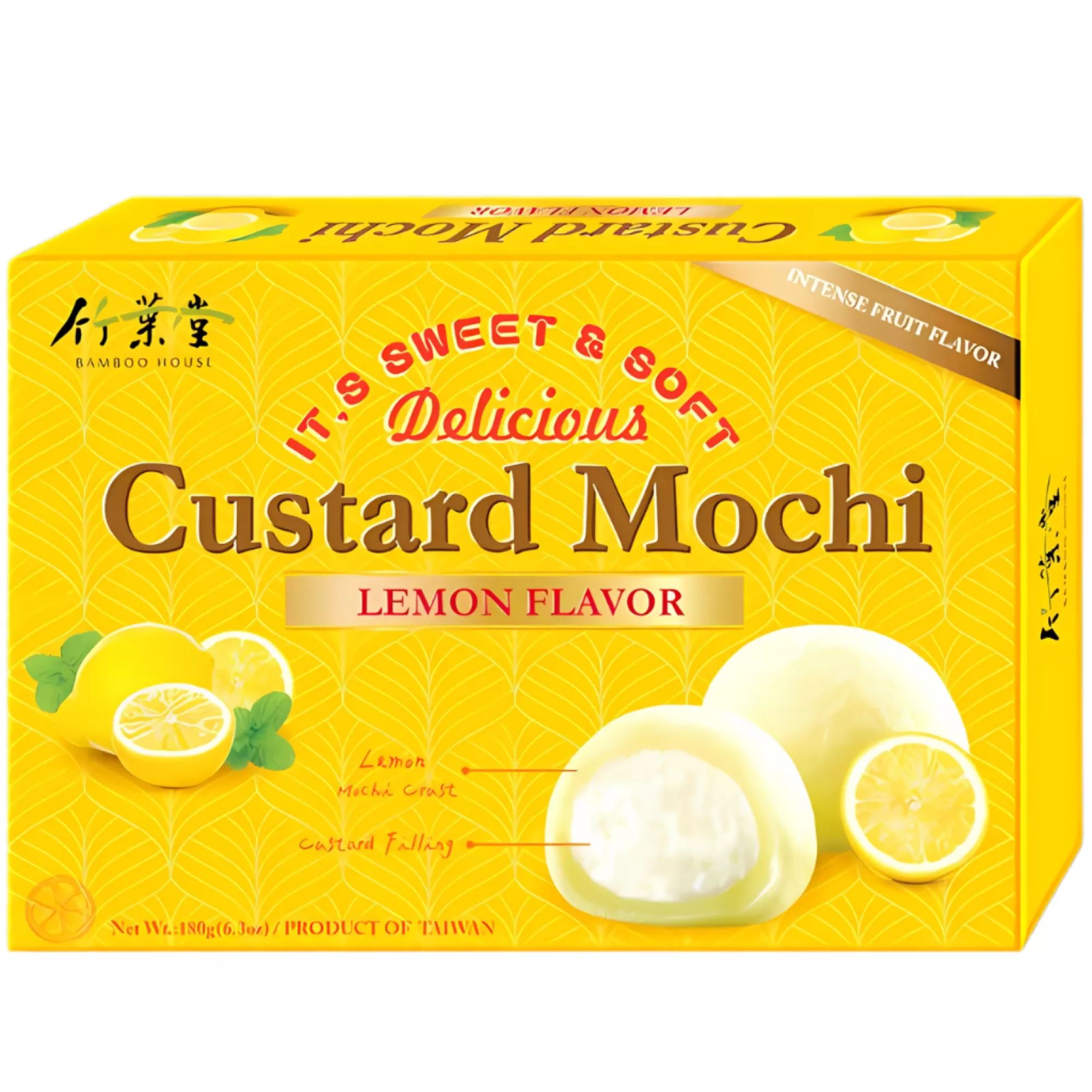 Bamboo House Mochi 180g Custard Lemon (krabice) | Eshop Tham & Ha Plus
