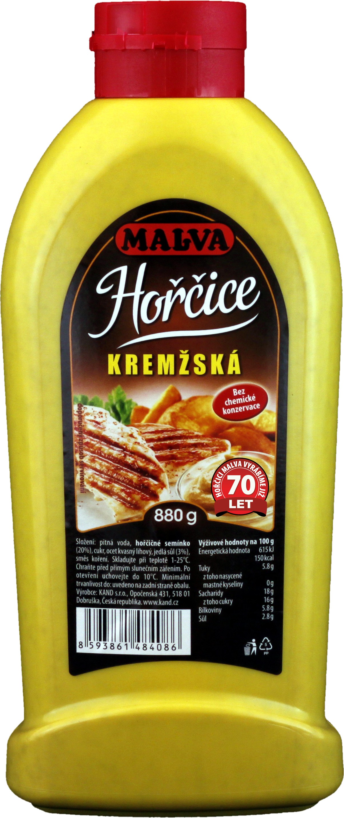 MALVA Hořčice kremžská 880g Trvan. 03/04/2025 | Eshop Tham & Ha Plus