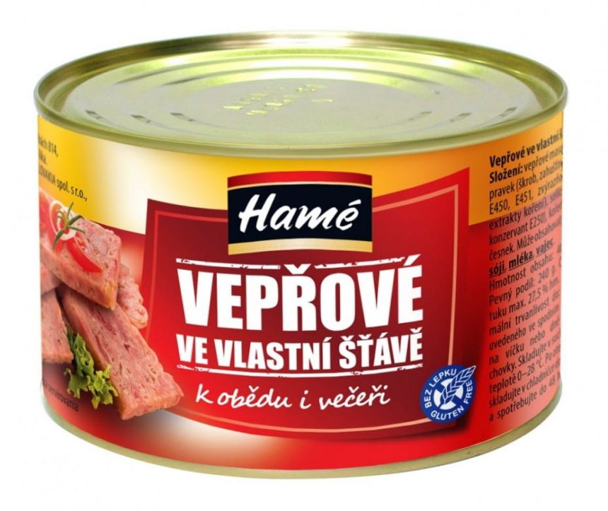 HAMÉ 400g Vepřové ve vlastní šťávě | Eshop Tham & Ha Plus
