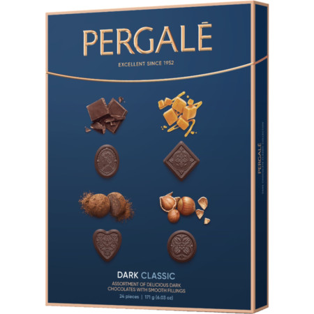 Pergale bonboniéra 171g Dark Magic of Winter z hořké čokolády (10 ...