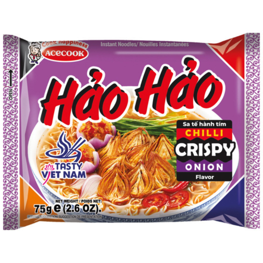 Mi hao hao instantní nudle 74g Sate Onion (30) | Eshop Tham & Ha Plus