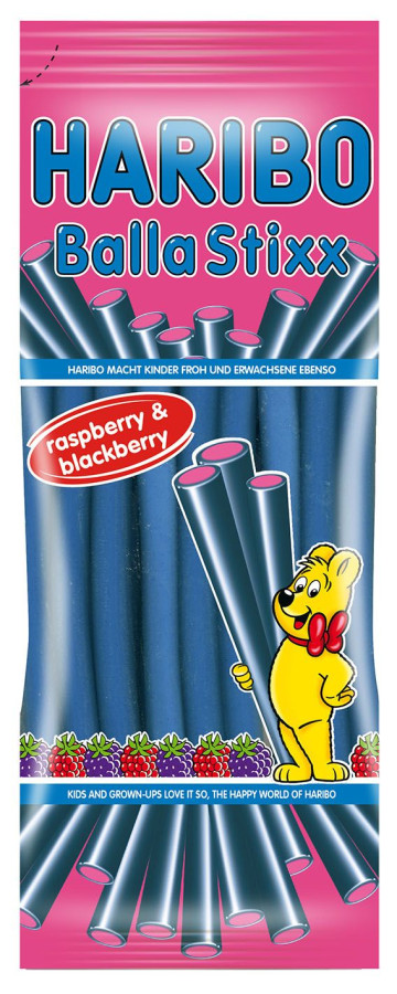 Haribo 80g stixx Raspberry & Blackberry (24) | Eshop Tham & Ha Plus