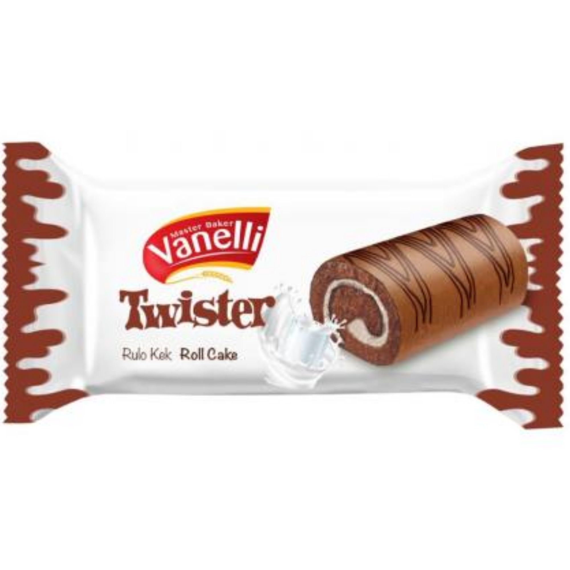 Vanelli Twister roll cake 150g Milk Cream (12) | Eshop Tham & Ha Plus