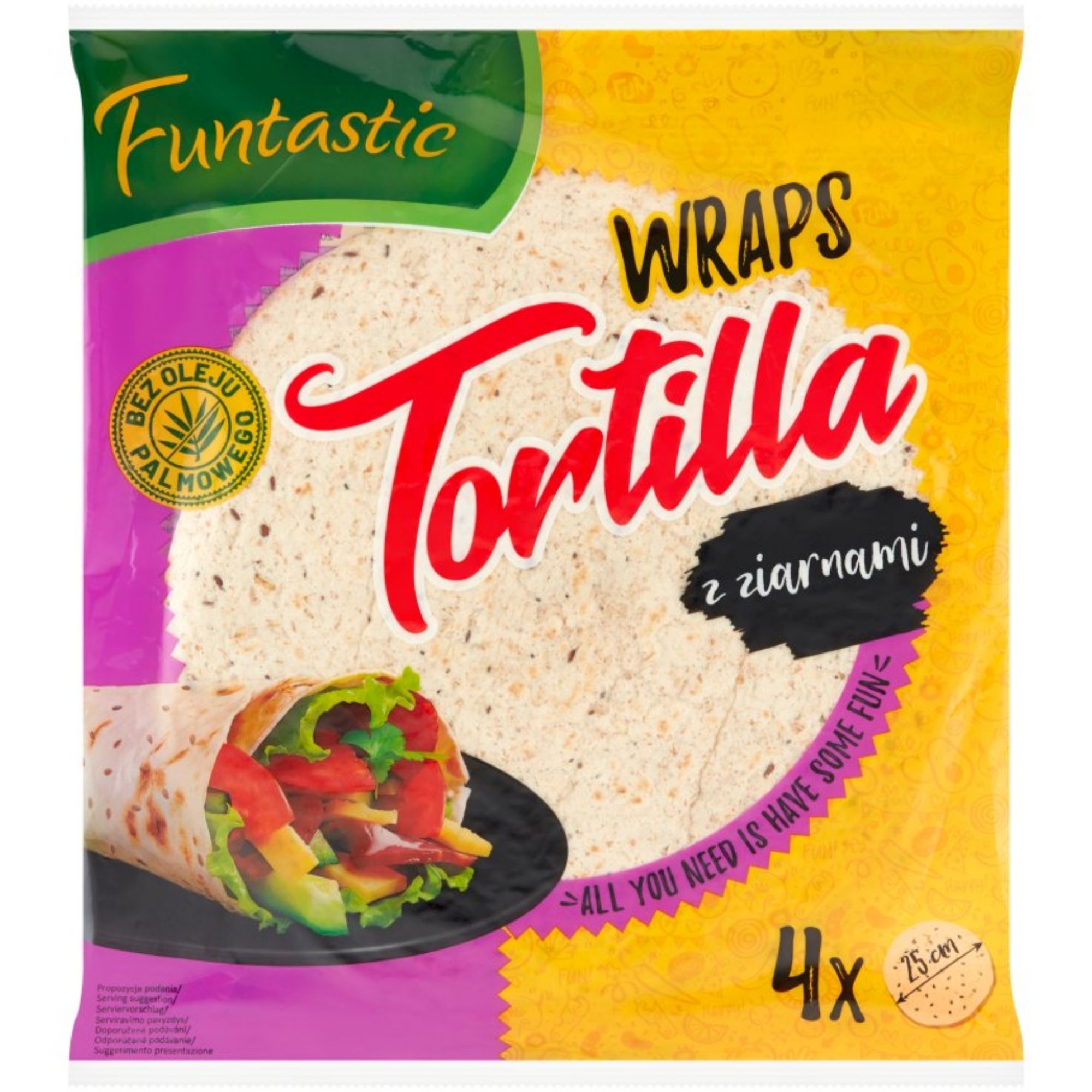 Kand Tortila (Fantastic) Wraps 250g z ziarnami (18) | Eshop Tham & Ha Plus