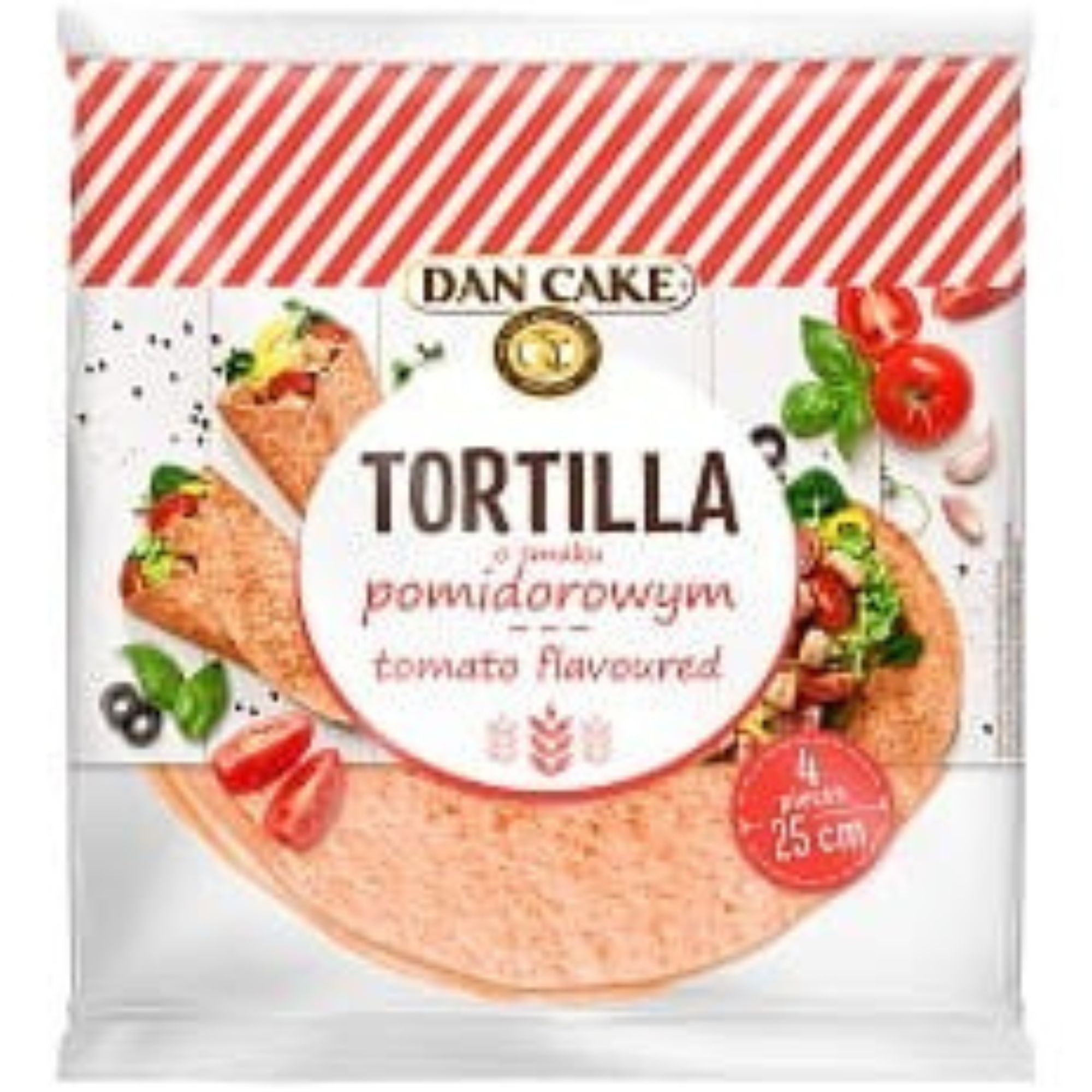 Dan cake Tortilla 240g 25cm 4ks Tomato / Rajče (28) | Eshop Tham & Ha Plus