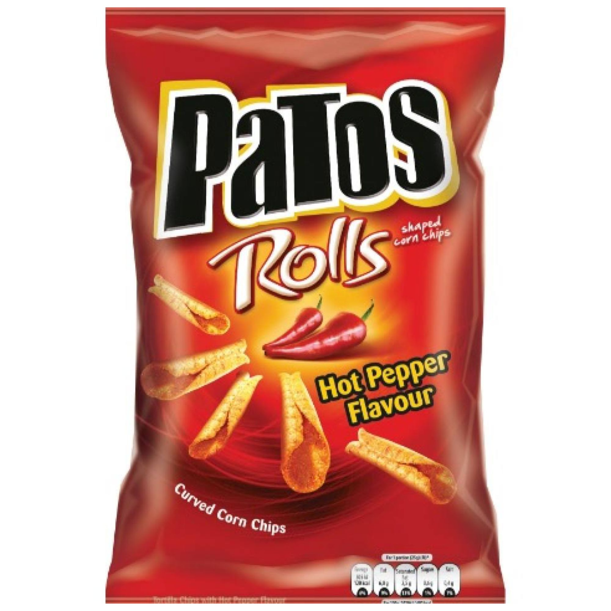 Patos chipsy kukuřičné 100g Rolls Hot Pepper (30) | Eshop Tham & Ha Plus