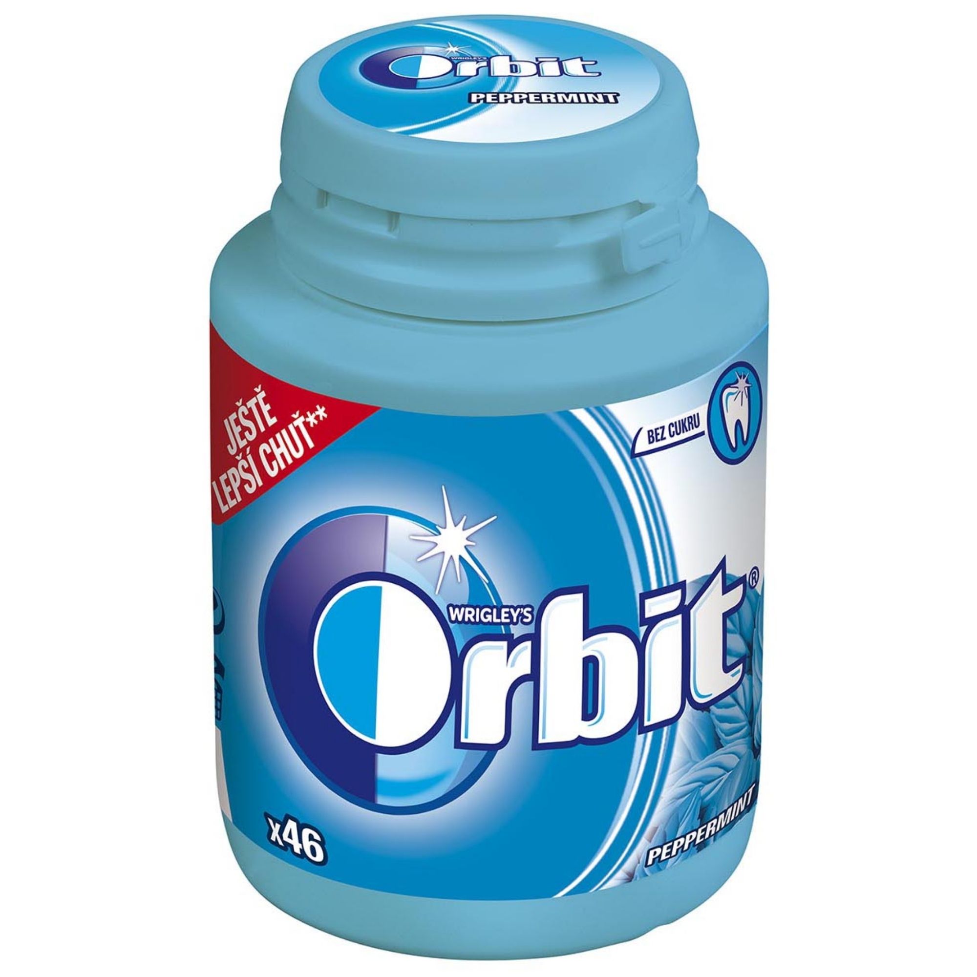 Orbit 46 žvýkaček v dóze 64g Peppermint (6) | Eshop Tham & Ha Plus