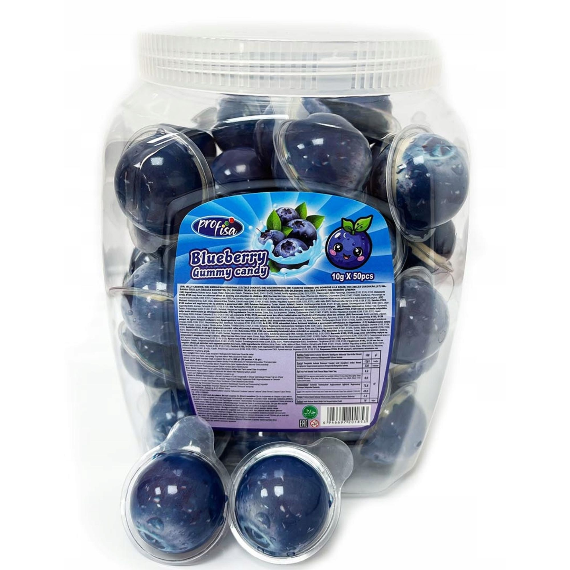 Profisa Gummy Candy 50ks x 10g želé Blueberry (50) | Eshop Tham & Ha Plus