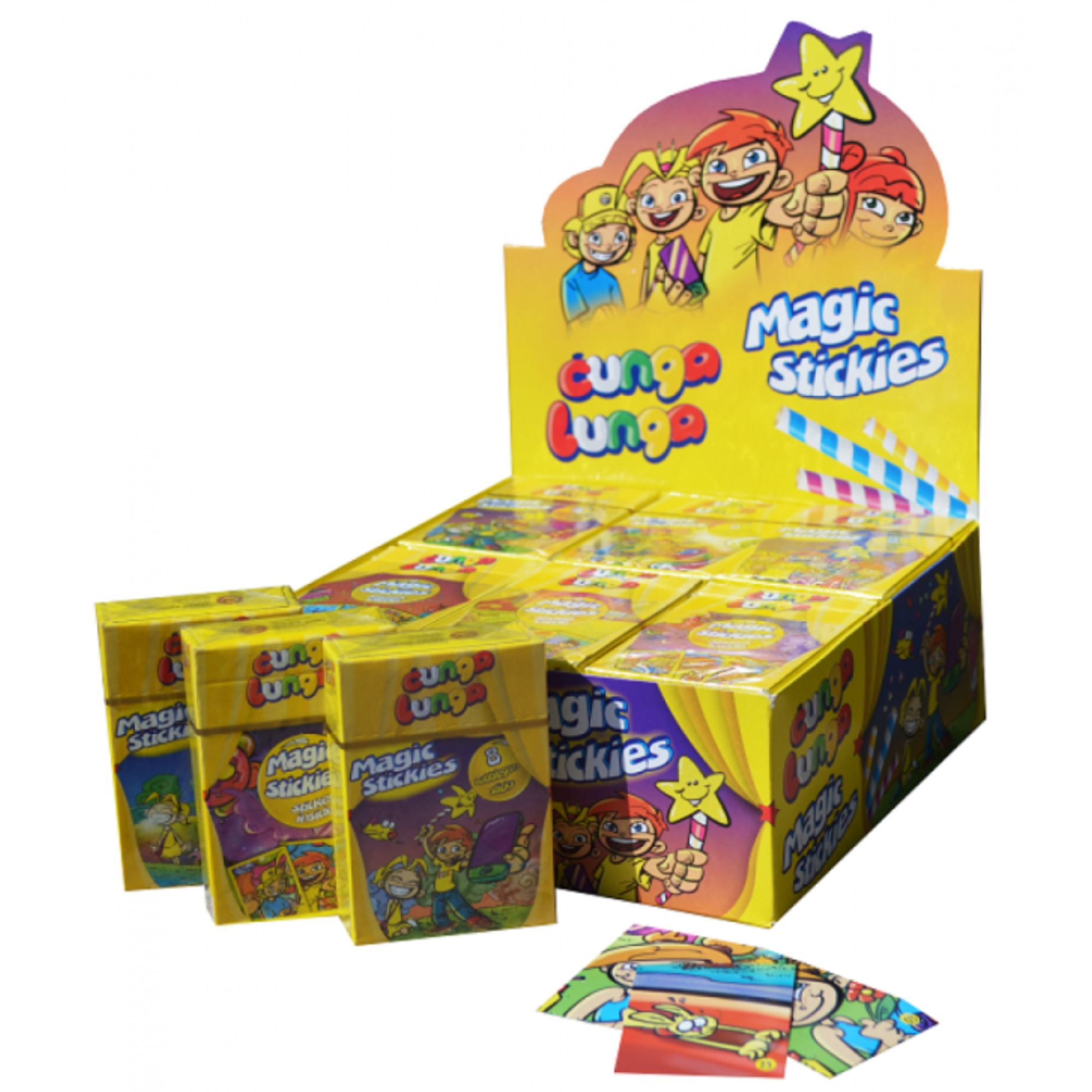 Bubble gum stick žvýkačky 28g Magic Stickies Cunga Lunga (keo cao su ...
