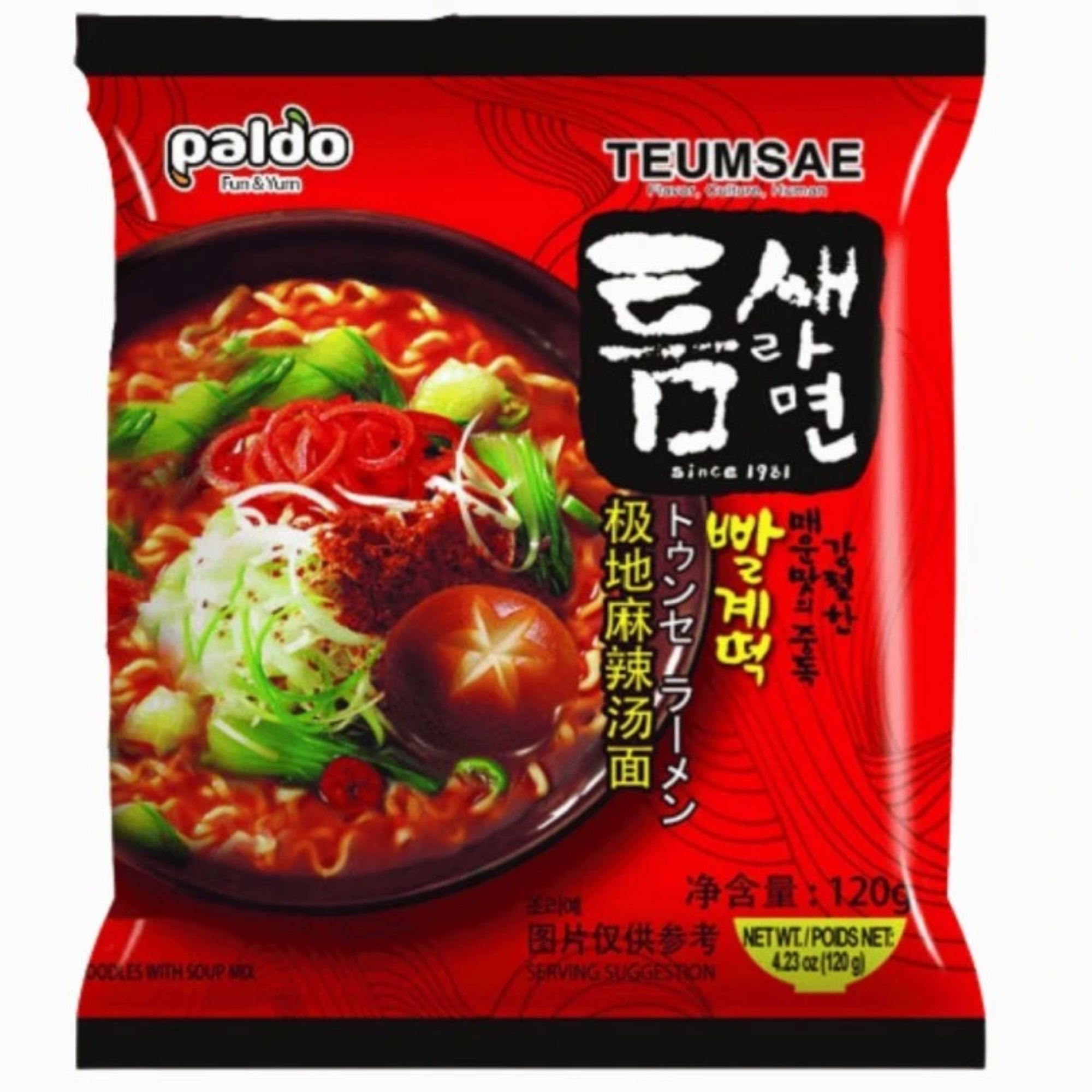Paldo Teumsae Ramen 120g Korean nudle (5) | Eshop Tham & Ha Plus