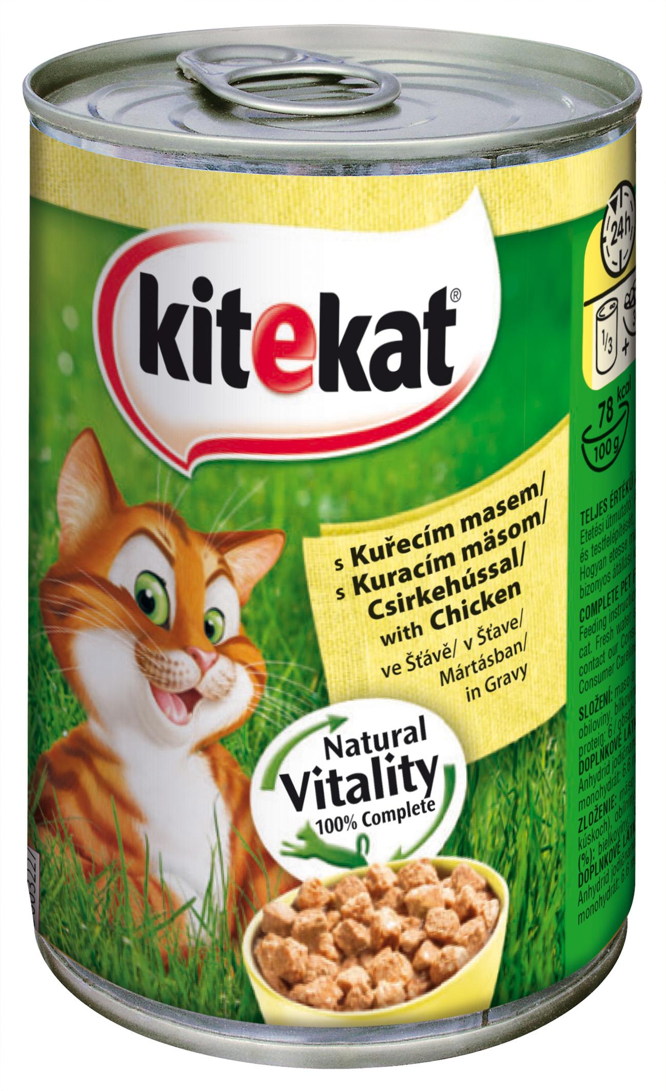 KiteKat konzerva 400g kurecí | Eshop Tham & Ha Plus