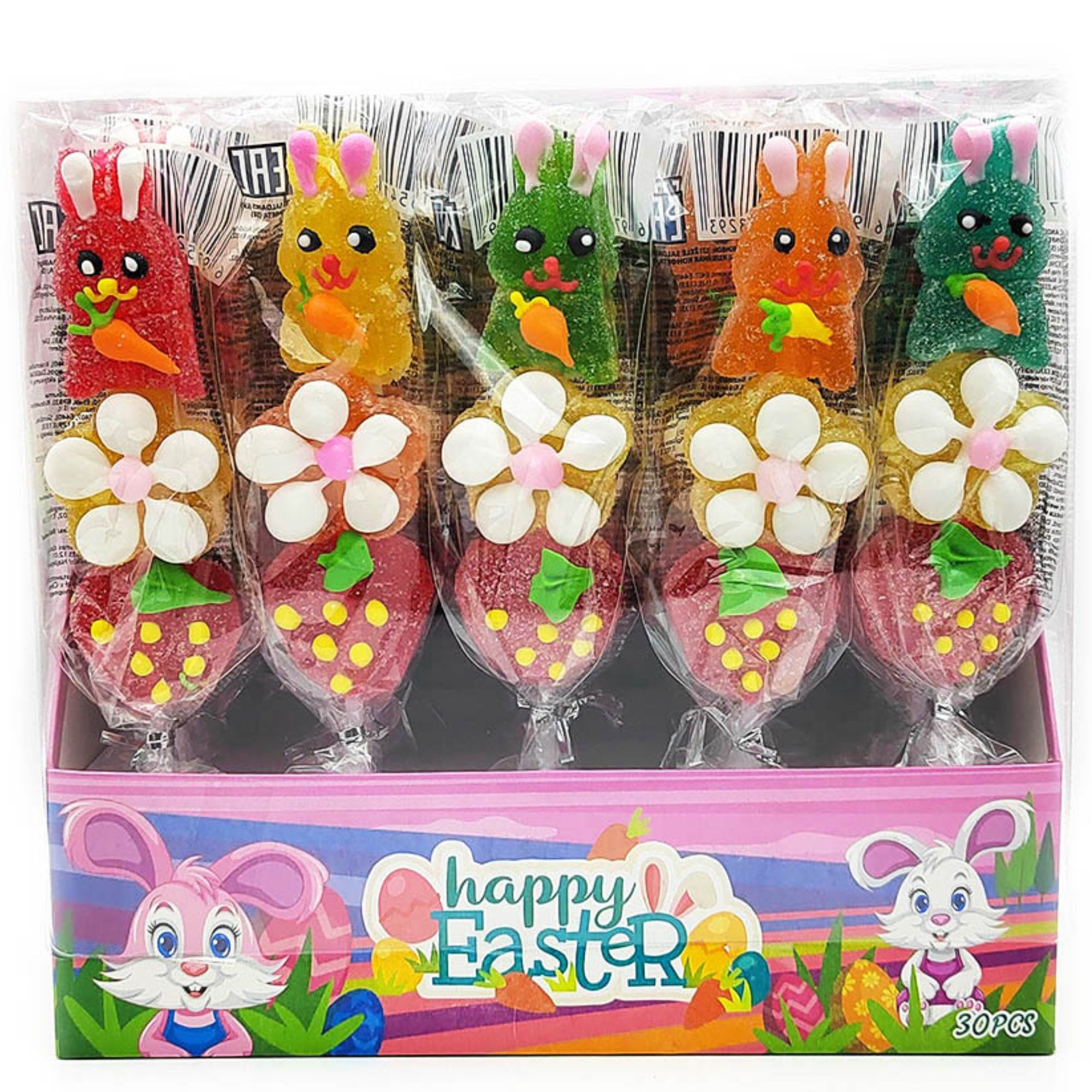 Happy Easter Big Jelly Pop 50g lízátko želé mix (30) | Eshop Tham & Ha Plus